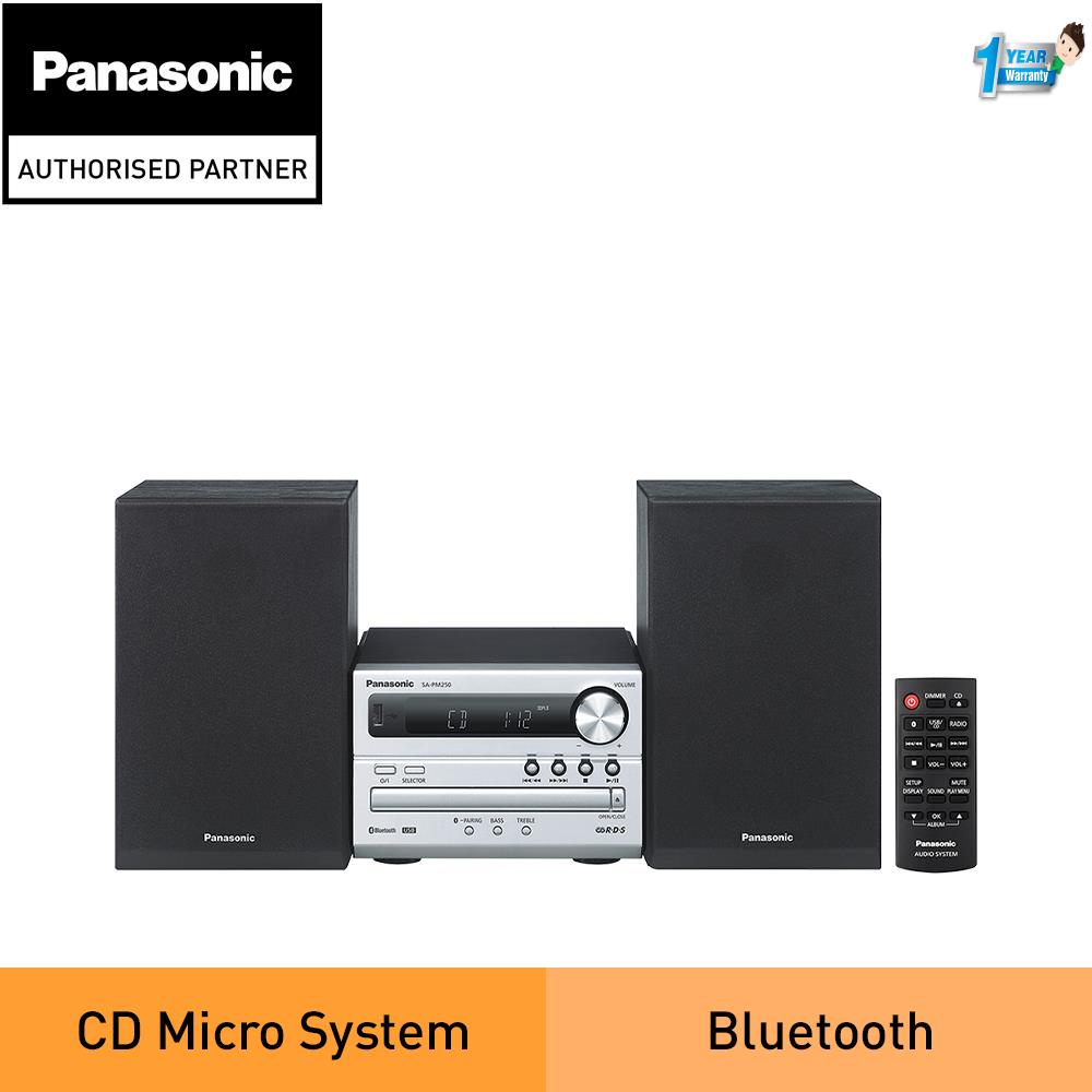 PANASONIC SC-PM250 HIFI SYSTEM 20W BLUETOOTH CD SC-PM250GSXS | Shopee Malaysia