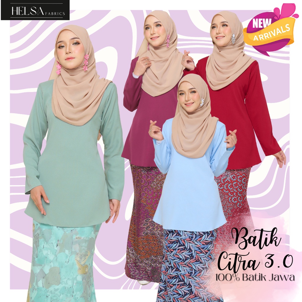 BAJU KURUNG MINI RIAU BATIK CITRA 3.0 (S-XXL) | Shopee Malaysia
