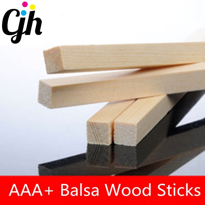 Balsa Wood Stick Size:2MM,3MM,4MM,5MM,6MM,7MM,8MM,10MM. (10-20pcs ...