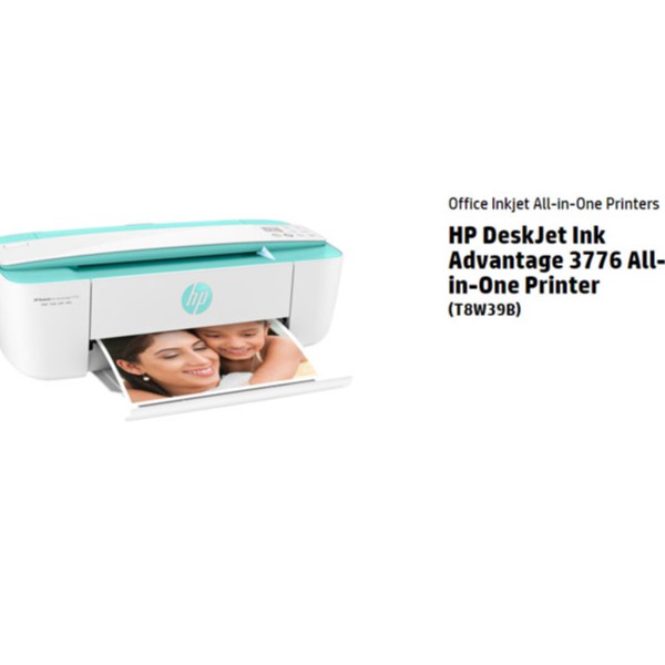 HP Deskjet 3776 Ink Advantage All in One Printer (Seagrass Green ...