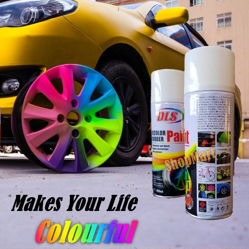 [OHM] Car Motorbike Removeable Silicone Rubber Plastic RIM Spray Paint ...