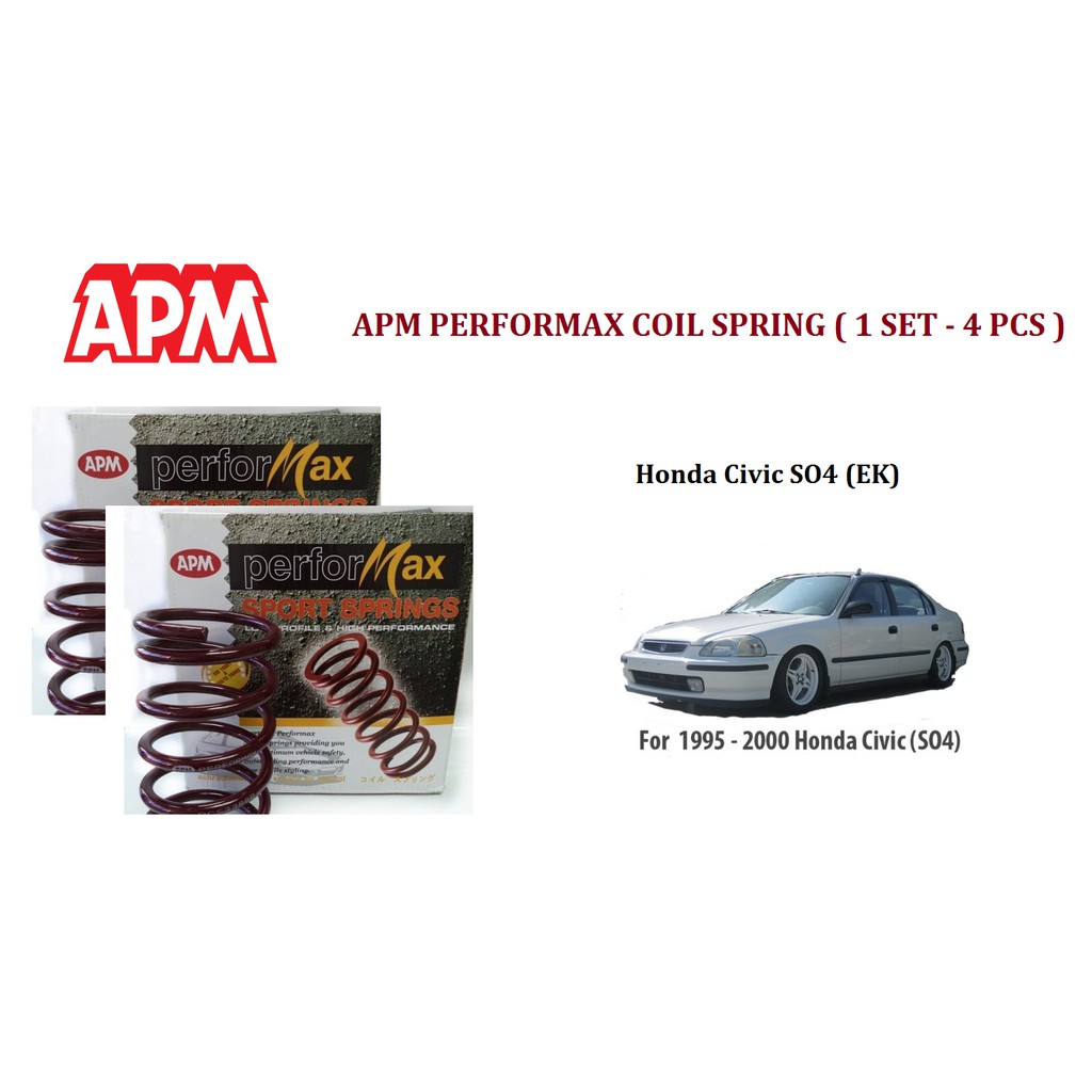 Honda Civic (SO4) APM Performax Sport Coil Spring Suspension Set ...