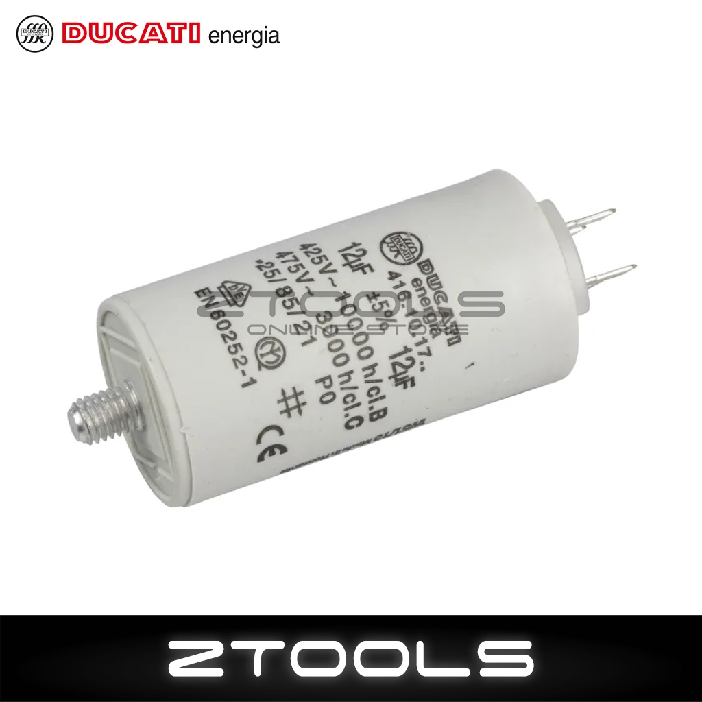 (Italy) Ducati Energia Motor Running Capacitor | 450V Pin | 8UF 12.5UF ...