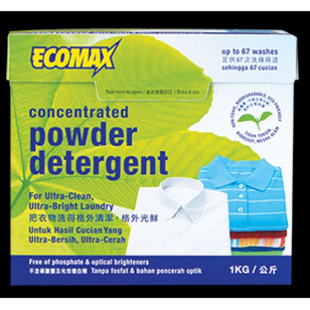 Ecomax concentrated power Detergent (1kg) | Shopee Malaysia