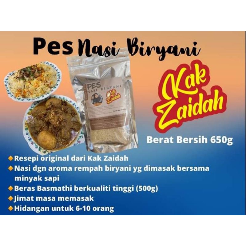PES NASI BIRYANI KAK ZAIDAH | Shopee Malaysia