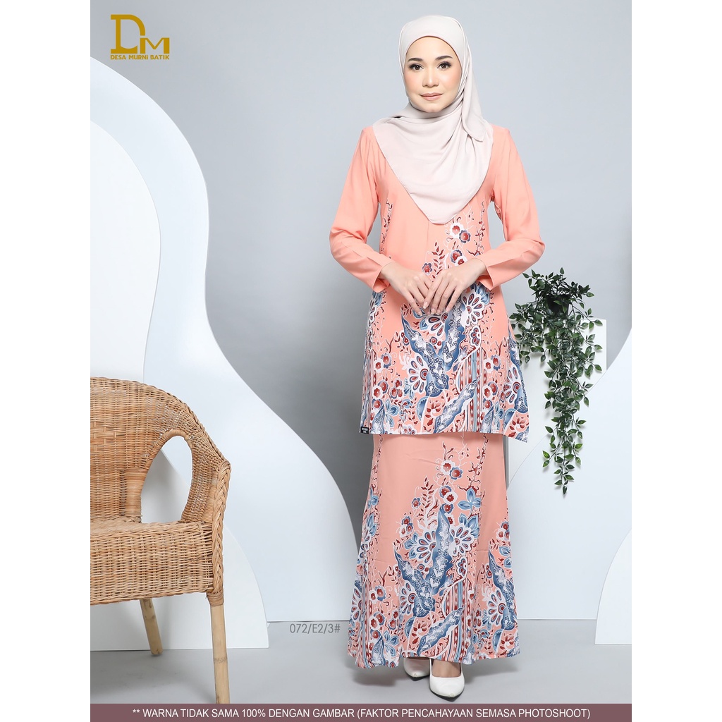 Kurung Batik Alana Desa Murni Batik Terengganu Como Crepe Original ...