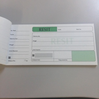 Resit Book/Receipt Book (1 ply) | Shopee Malaysia