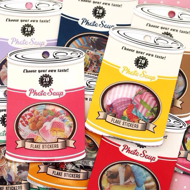 Pre order - Photo soup sticker set (6 designs) | Shopee Malaysia