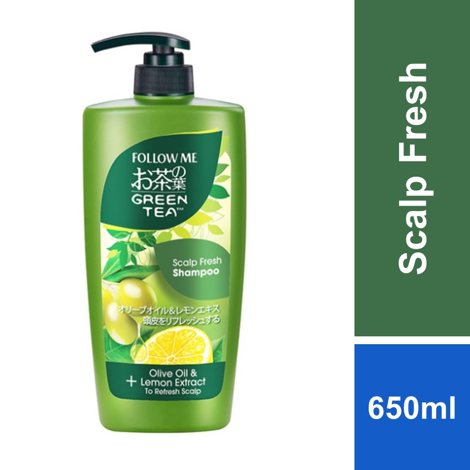 Follow Me Green Tea Shampoo - Scalp Fresh (650ml) | Shopee Malaysia