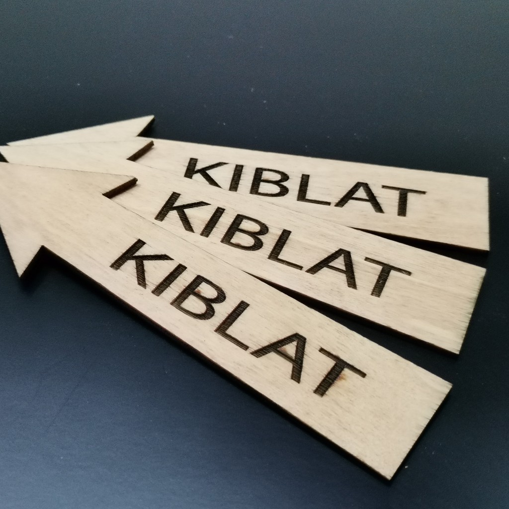 Kiblat sign, engraved sign for kiblat, tunjuk arah kiblat | Shopee Malaysia