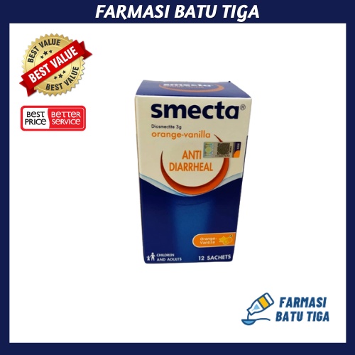 SMECTA ANTI DIARRHEAL ORANGE-VANILLA FLAVOUR SACHET 1S/ BOX 12 SACHETS ...
