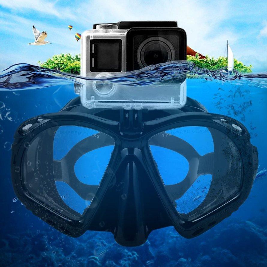 Scuba Diving Snorkeling Mask With Gopro Mount Camera Underwater ...