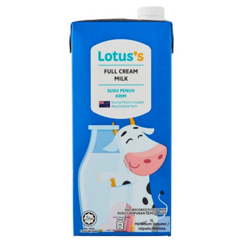 Lotus Full Cream Milk 1L | Shopee Malaysia