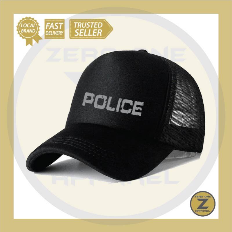 Topi POLICE Trucker Cap Unisex | Shopee Malaysia