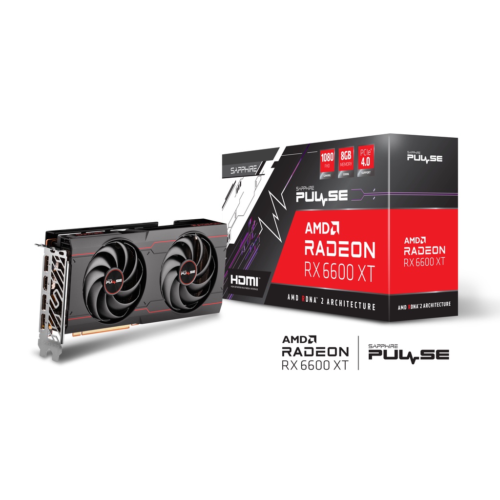 SAPPHIRE PULSE AMD RADEON™ RX 6600 XT GAMING GRAPFICS CARD 8GB GDDR6 ...