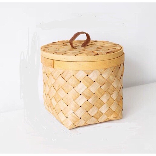 the mimiq shop handmade table top basket with lid | Shopee Malaysia