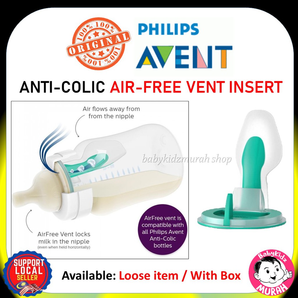 Avent Anti-Colic Airfree Vent Insert 1pcs ~ For Avent Classic Botttle ...