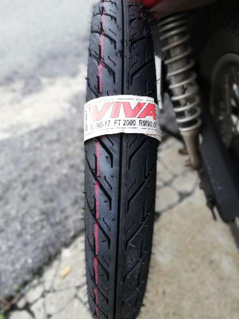 TAYAR VIVA TUBE-TYPE TYRE FT2000 80/90-17 | Shopee Malaysia