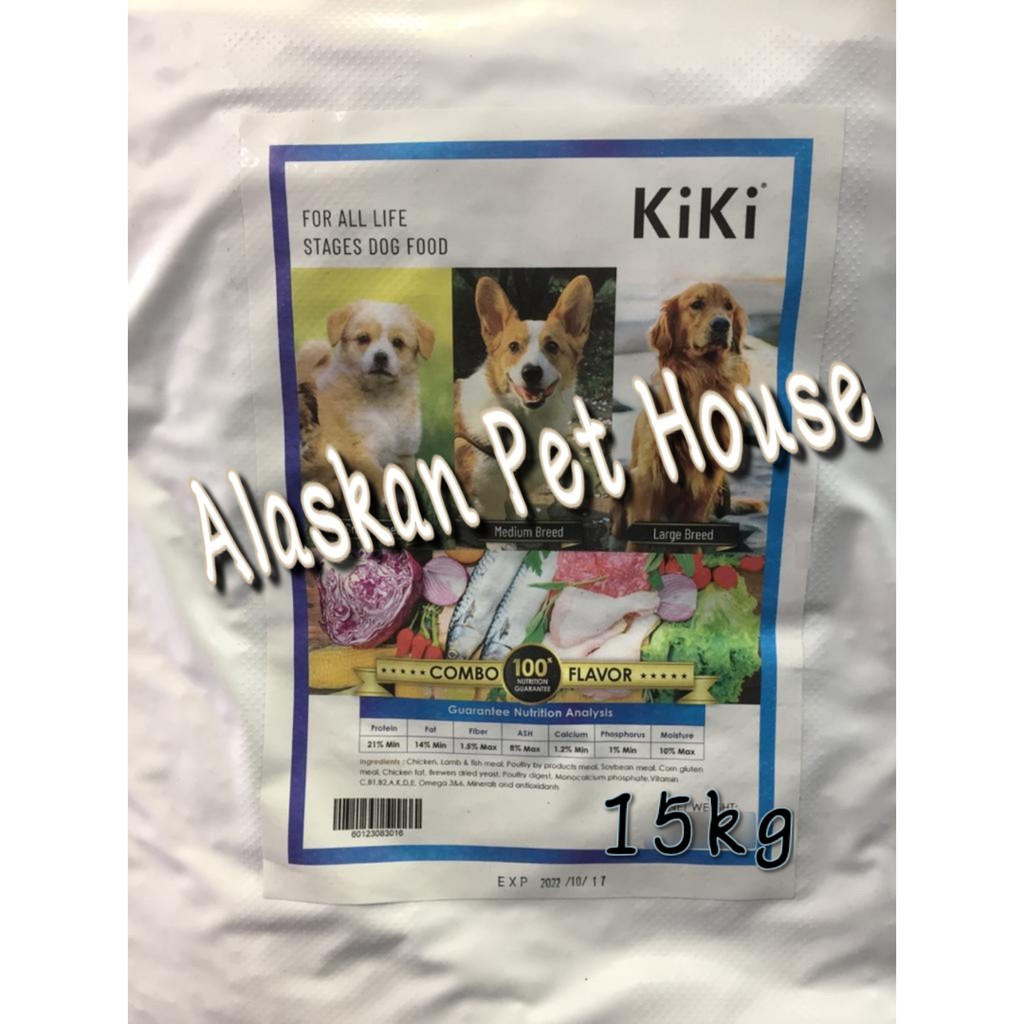 Kiki COMBO 15kG FLAVOR chicken + Lamb + fish + Vegetable | Shopee Malaysia