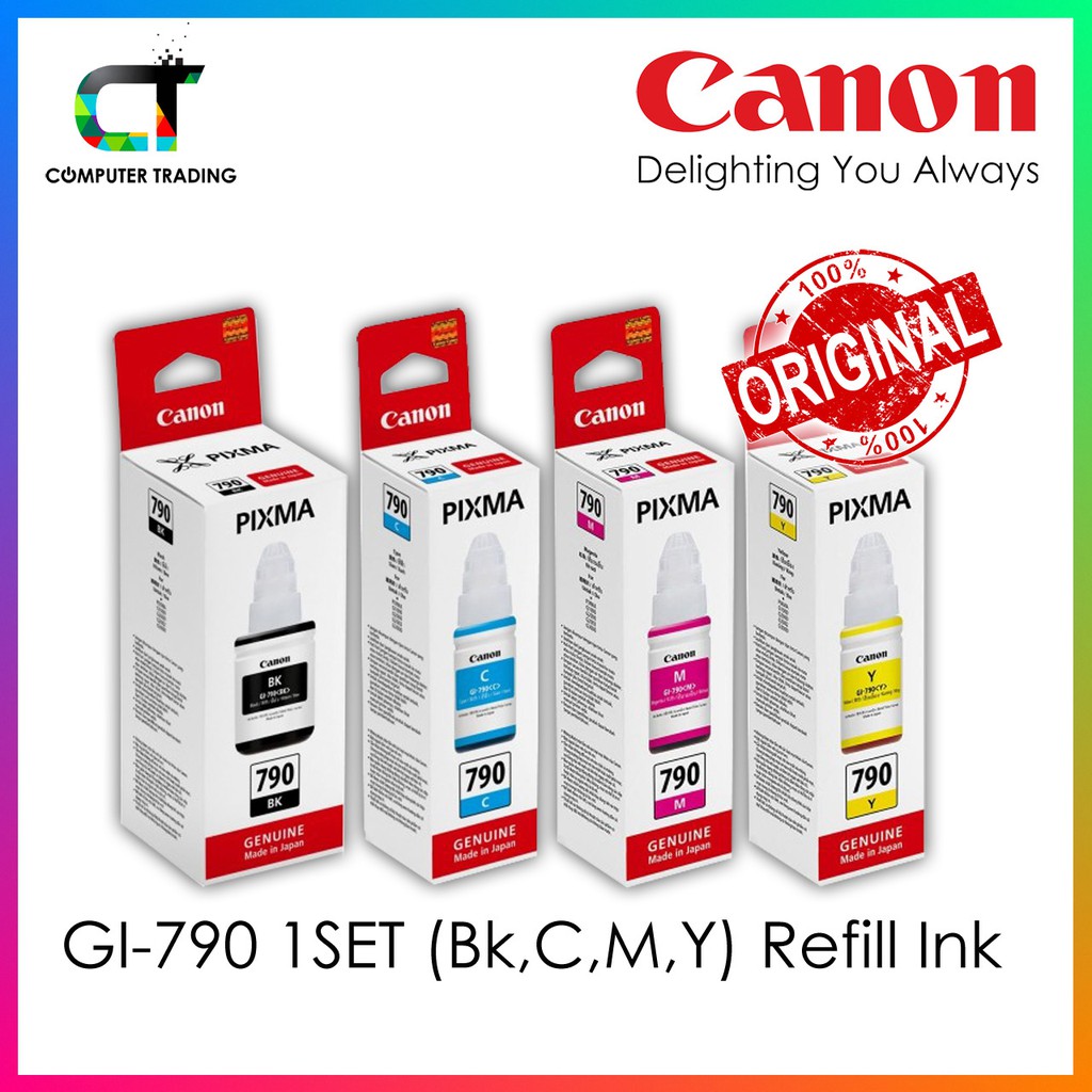 Canon GI 790 Black Cartridge For G1000 / G1010 / G2000 / G2010 / G3000 ...