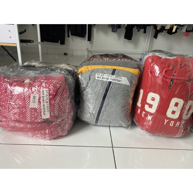TOKOL BUNDLE MIX HOODIE SWEATSHIRT (10PCS) | Shopee Malaysia