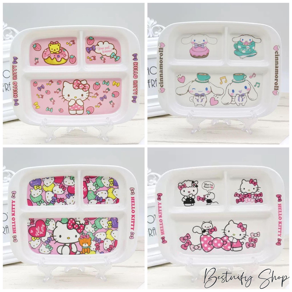 *READY STOCK* Hello Kitty Cute Cartoon Kids Plate | Shopee Malaysia
