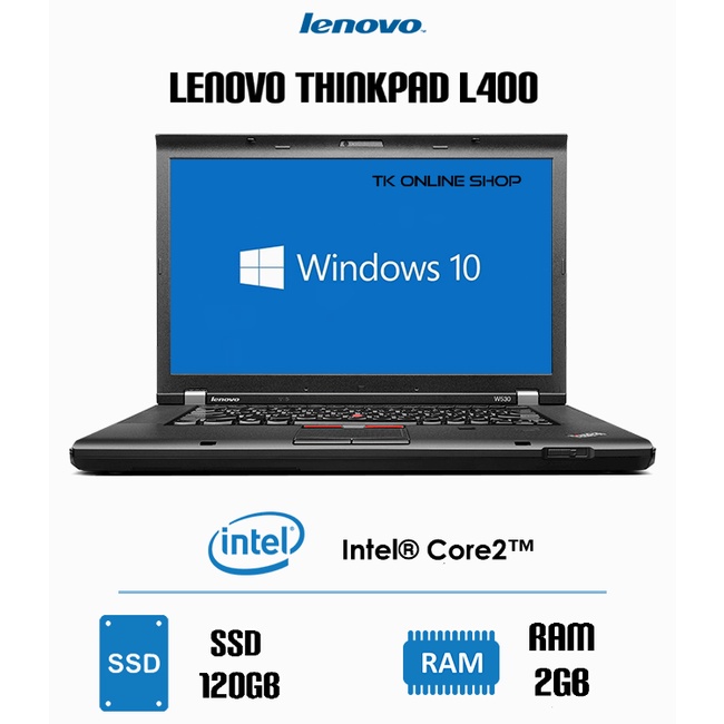 Laptop LENOVO ThinkPad T400 - LCD 14" - Intel® Core2™ - 4GB Ram & HDD ...