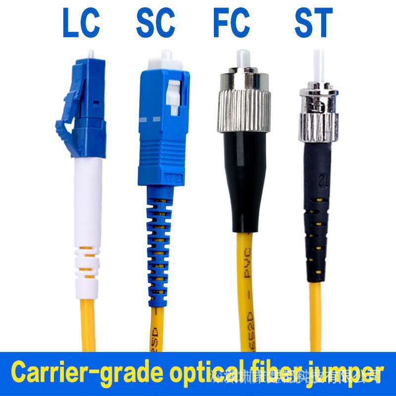 Single-mode fiber jumper SC-SC to LC-FC-ST pigtail carrier-grade single ...