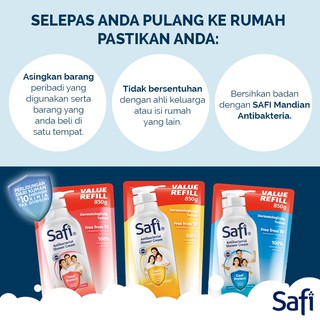 Safi Antibacterial Shower Cream Hair & Body Wash Sabun Mandi Krim ...