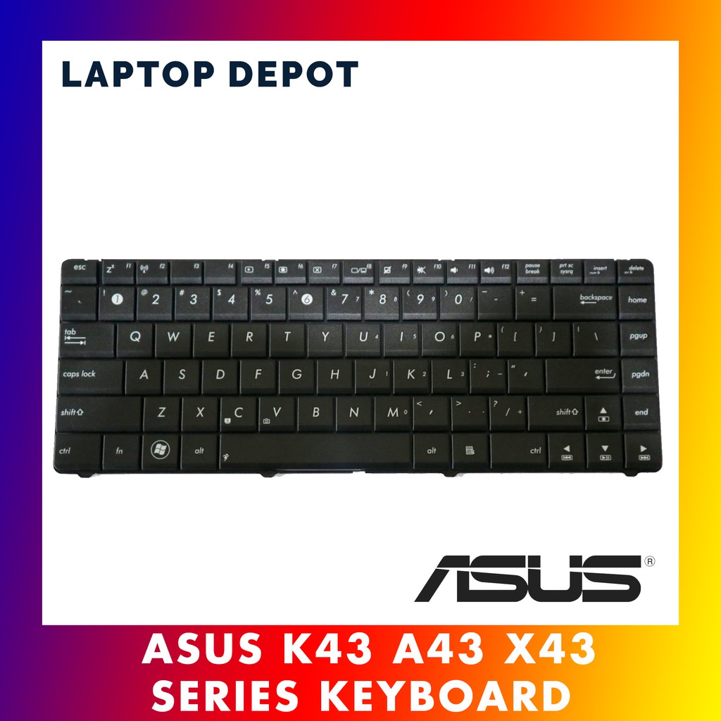 Asus K43 X43 A43 Series Laptop Keyboard | Shopee Malaysia