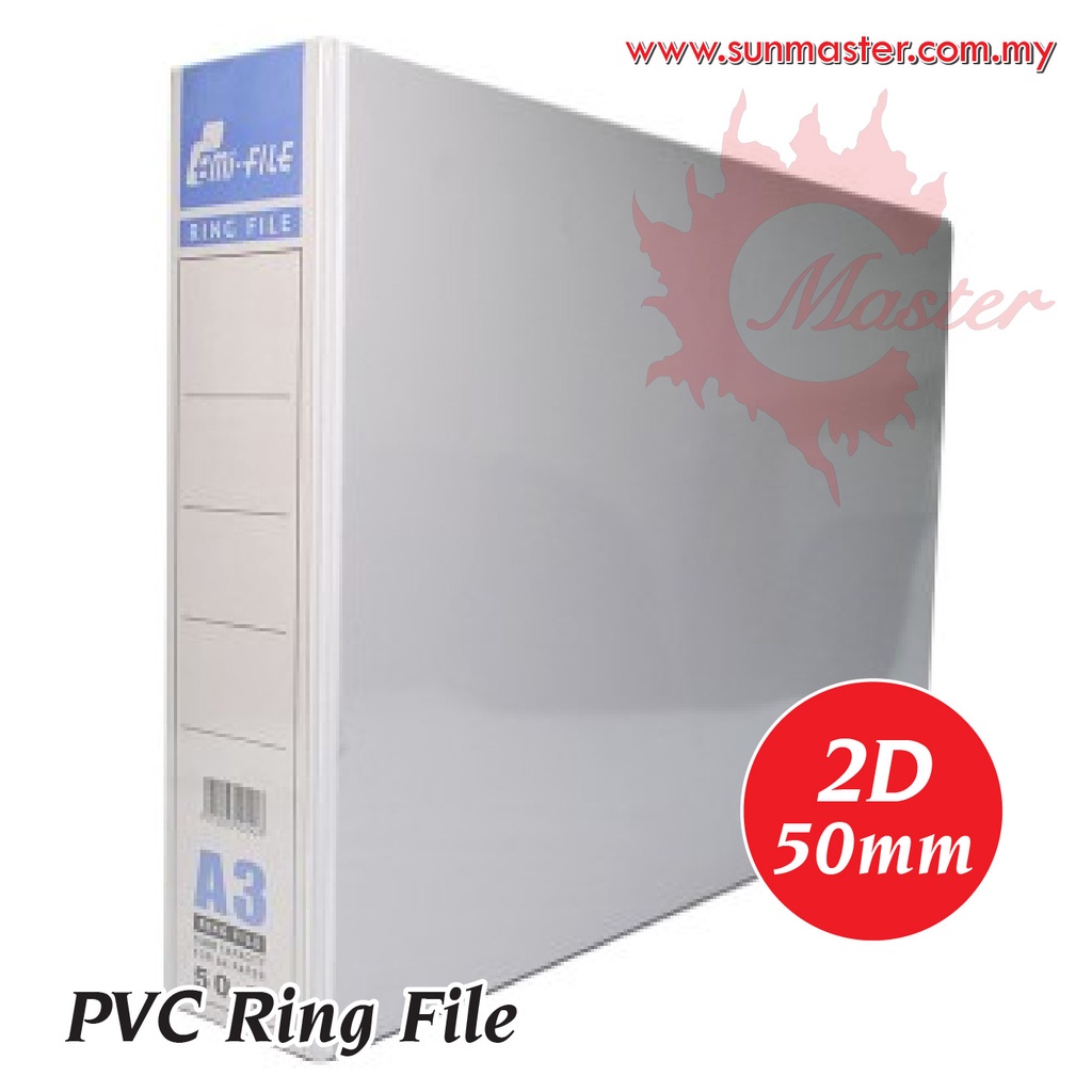A3 2D 50mm PVC Ring File (1pc) | Shopee Malaysia