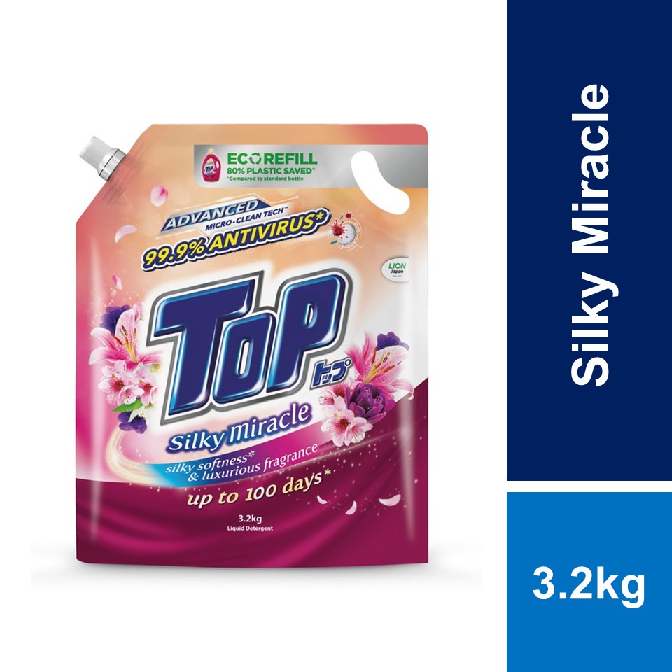 TOP Advanced Micro-Clean Tech Laundry Detergent Silky Miracle Maroon 3 ...