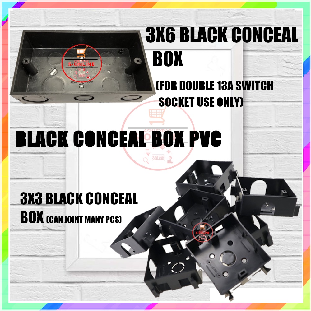 3x3 / 3x6 Conceal Box - Joint Single Conceal base (3x6 cant joint ...