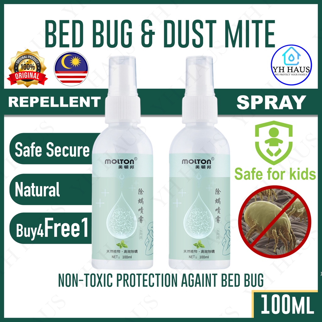 Bed Bug & Dust Mite Spray Ubat pepijat/kutu busuk Organic Non Toxic Bed ...