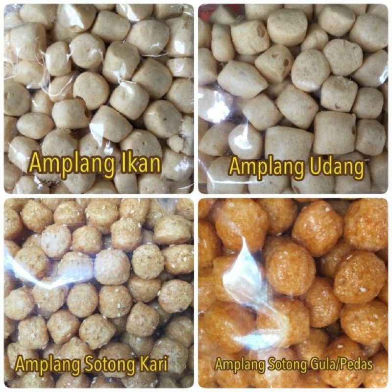 Amplang 500g 1kg keropok ikan fish chip ball | Shopee Malaysia