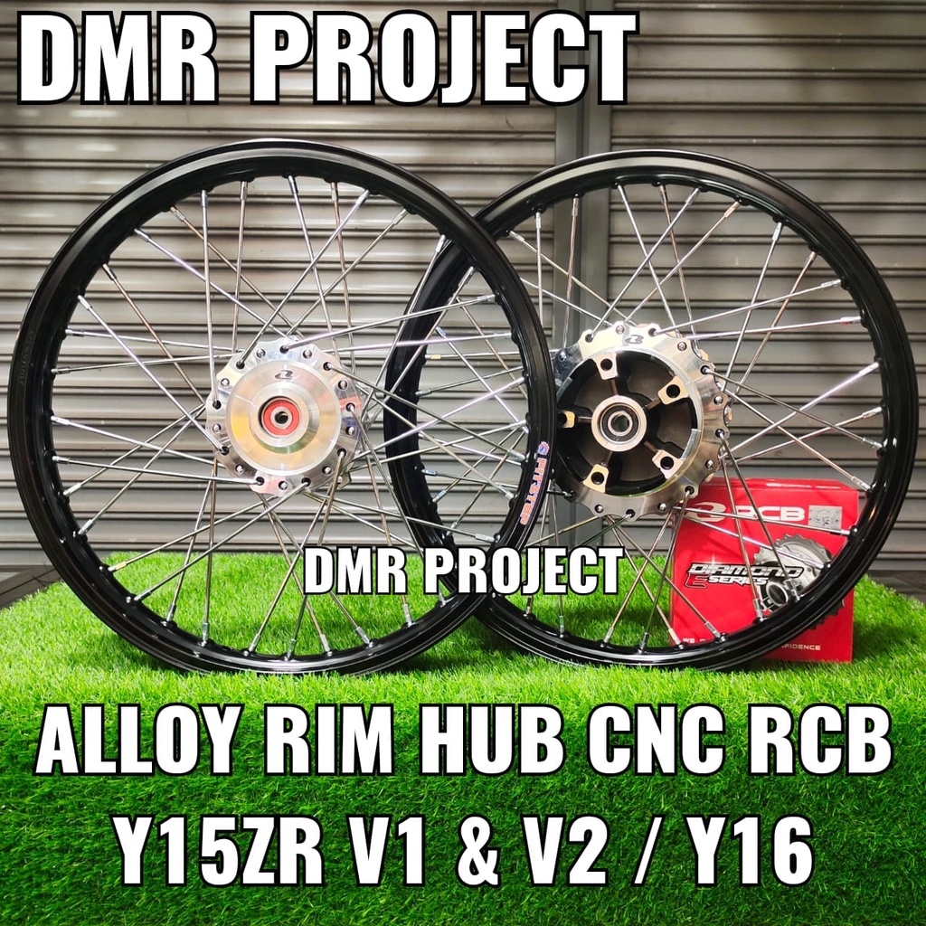 Y15/Y16 ALLOY RIM (1.60X17) RCB HUB CNC CHROME PNP Y15 V1&V2 / Y16 RIM ...