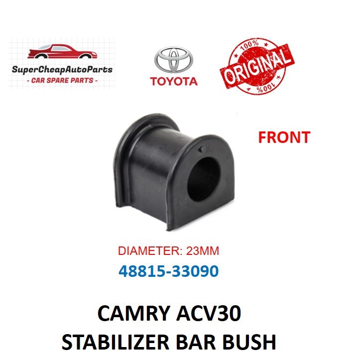 ORIGINAL TOYOTA CAMRY ACV30 FRONT STABILIZER BAR BUSH 23MM 48815-33090 ...