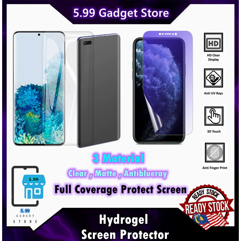Front Hydrogel Screen Protector Compatible For Sharp Aquos R6 / R5G ...