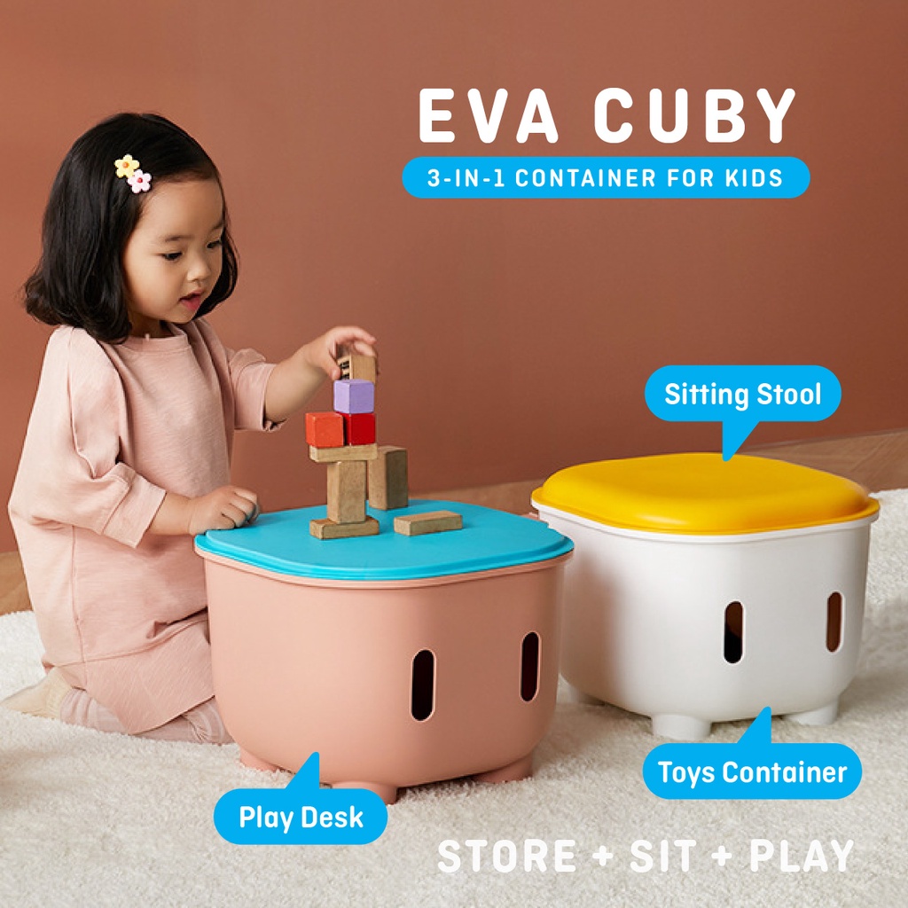[READY STOCK] EVA CUBY Multi-functional 3-in-1 Children container box ...