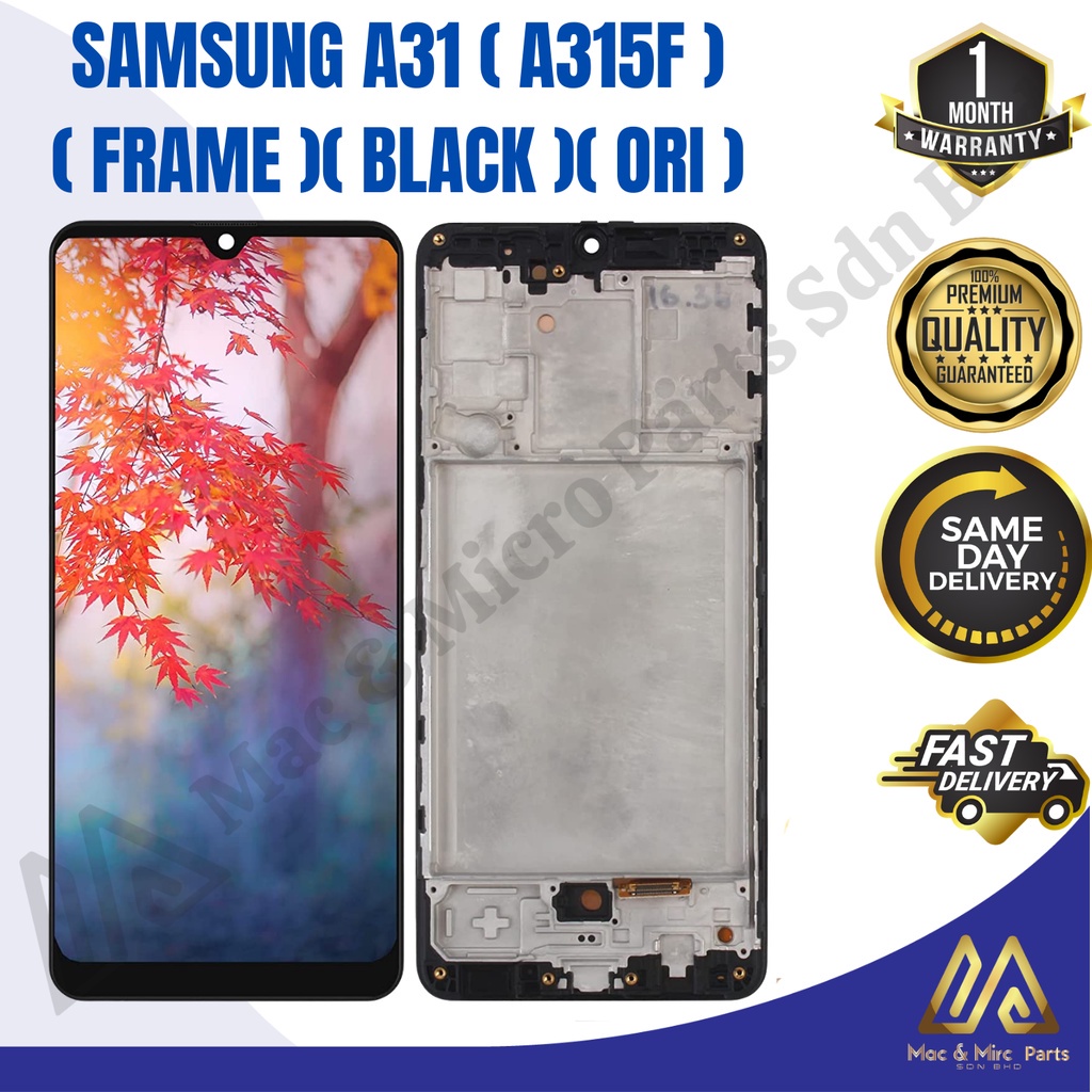 SAMSUNG A31 ( A315F ) ORIGINAL FULLSET LCD TOUCH DIGITIZER REPLACMENT ...
