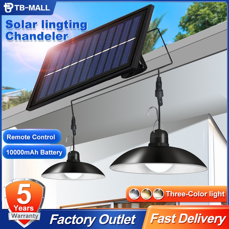 Lampu Solar Light Solar Chandelier 2bulbs Waterproof Lampu Solar ...