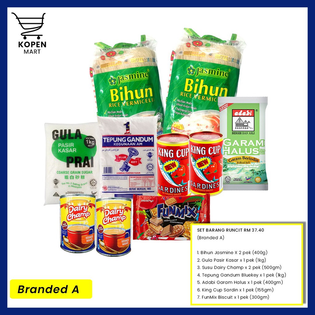 Set Barangan Runcit (Branded A) | Shopee Malaysia