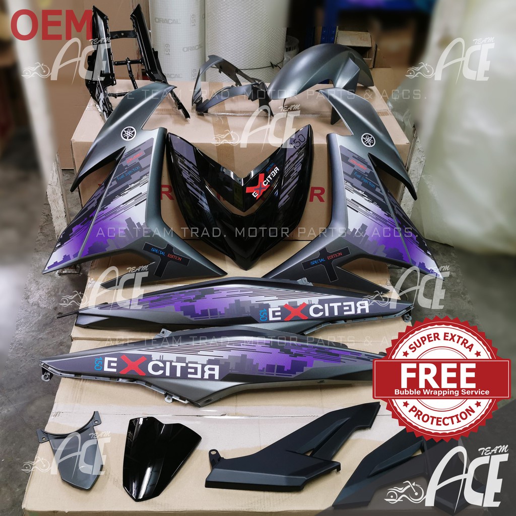 Coverset Y15 V1 V2 Exciter Dusk Grey Dusk Blue 2020 Yamaha Ysuku Y15V1 ...