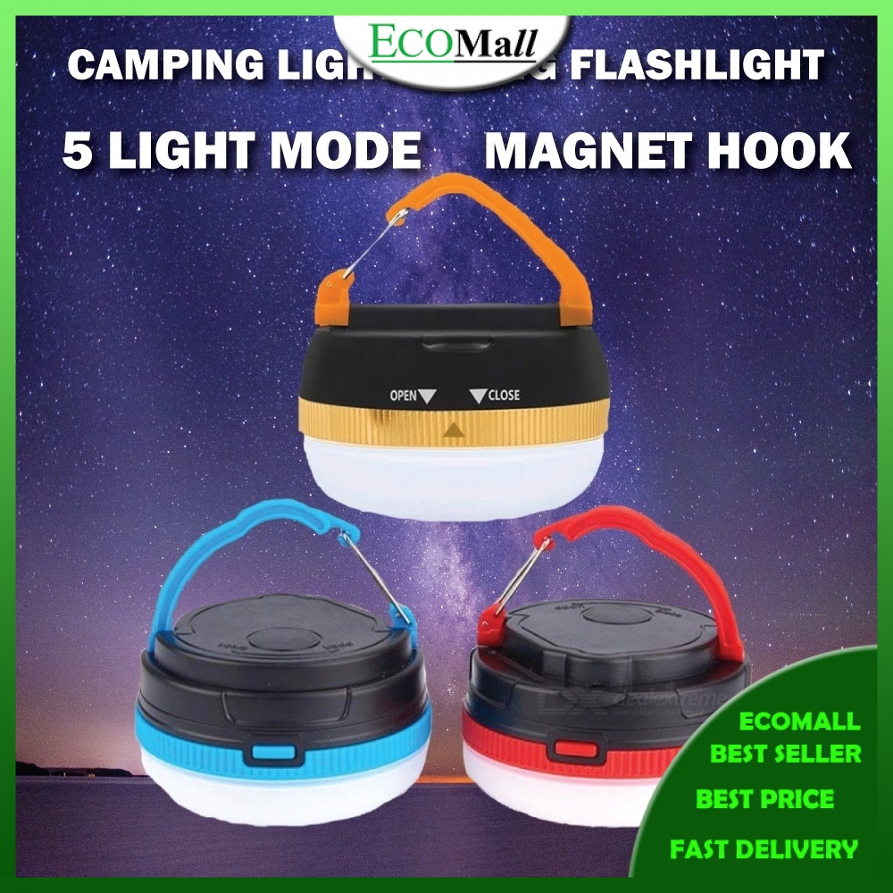 Ecomall 5898 Outdoor Colorful LED Camping Lantern Light LightWeight ...
