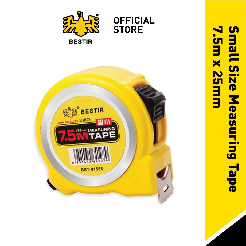 BESTIR | Small Size Measuring Tape | Pita Pengukur 7.5m x 25mm (01598 ...