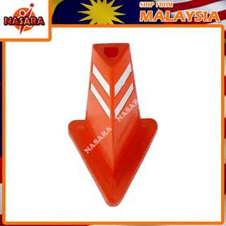 NASARA 70CM PORTABLE REFLECTIVE TRIANGLE SAFETY CONE TRAFFIC PARKING ...