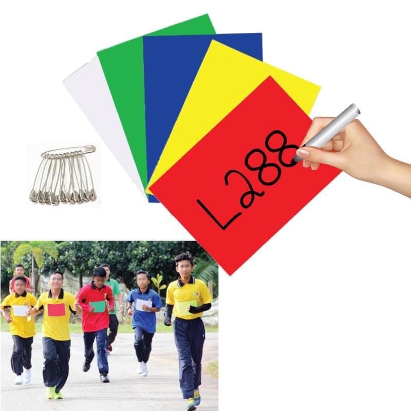 Bib Nombor Peserta Kosong / Numbering Bib Plain | Shopee Malaysia