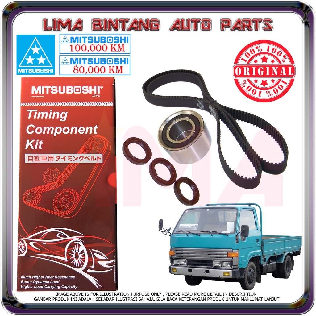 Toyota Lorry Dyna Timing Belt Kit Set Mitsuboshi *Original* ( 2L 2L2 ...