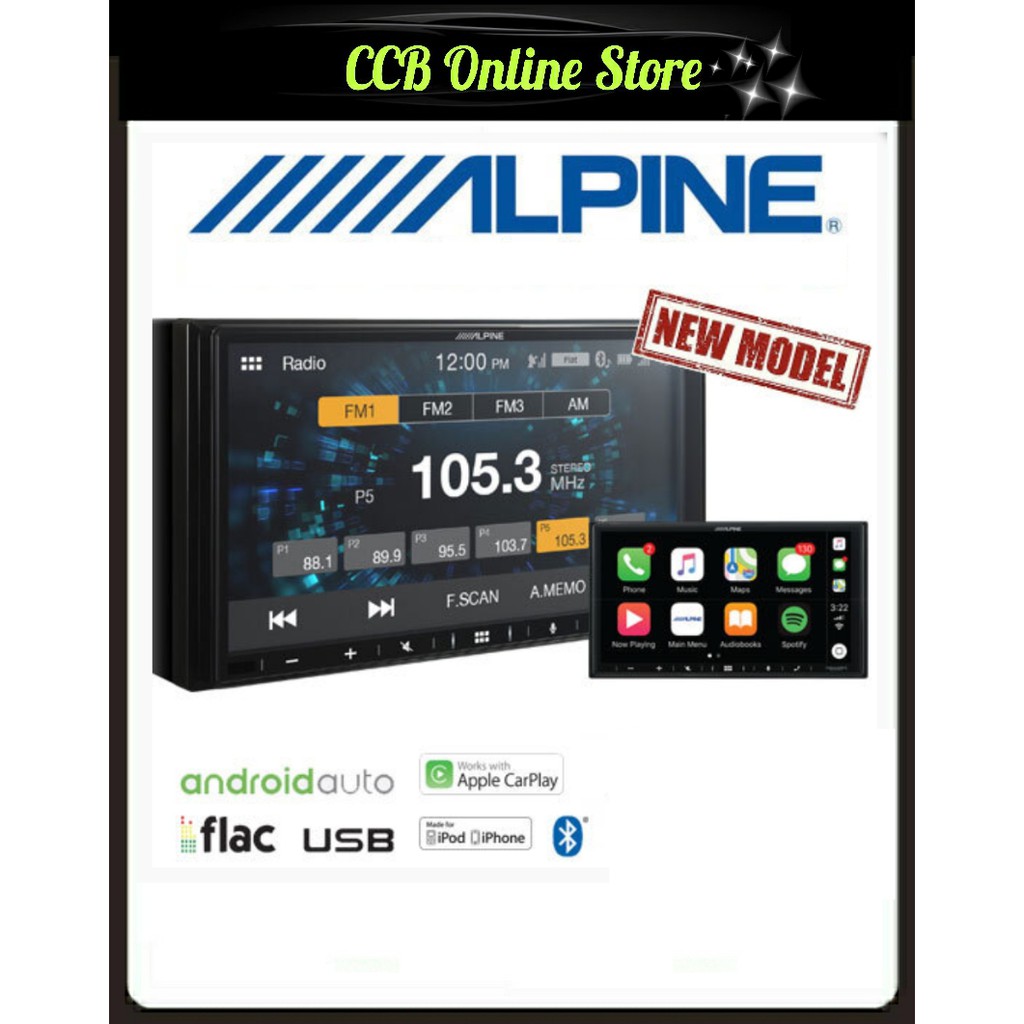 Alpine ilx-w660e digital media station with apple carplay & android ...