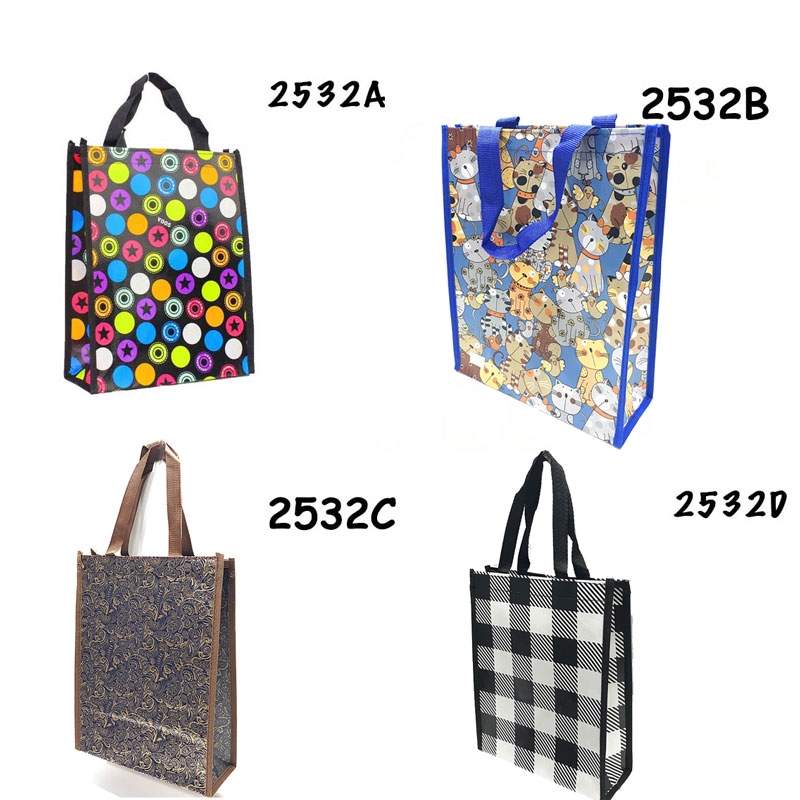Nylon Recycle Reusable Foldable Shopping Bag (25 x 9 x 32cm) | Shopee ...